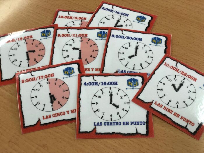 FLASH CARDS PARA TRABAJAR LAS HORAS Y LOS RELOJES ANALÓGICOS Y ...
