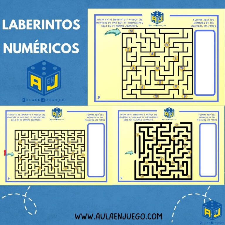 LABERINTOS NUMÉRICOS - Aula en Juego