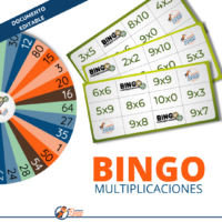 Bingo de multiplicaciones - Aula en Juego