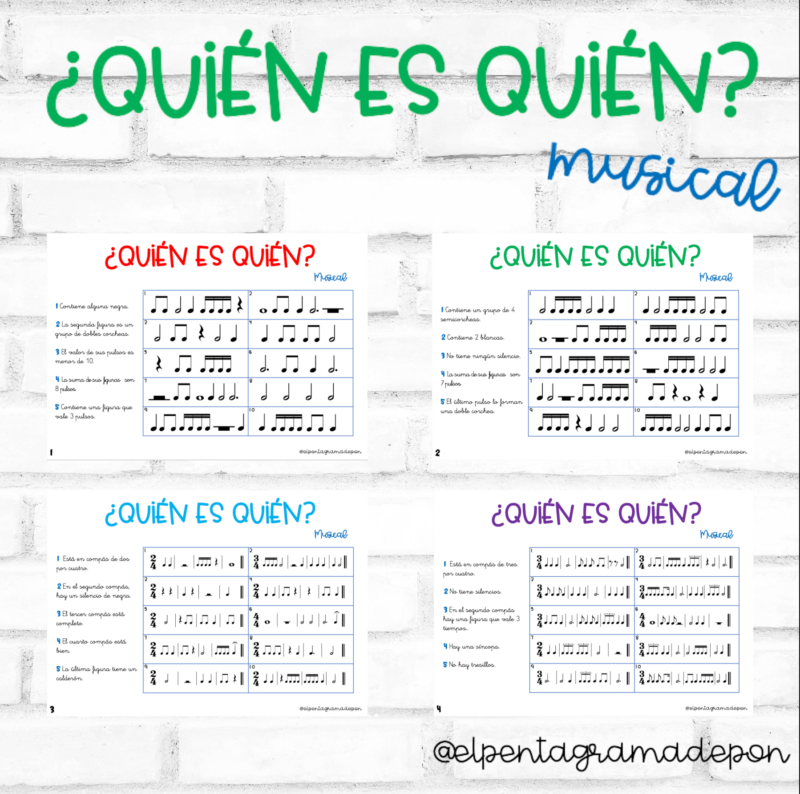¿QUIÉN ES QUIÉN? MÚSICA - Aula en Juego