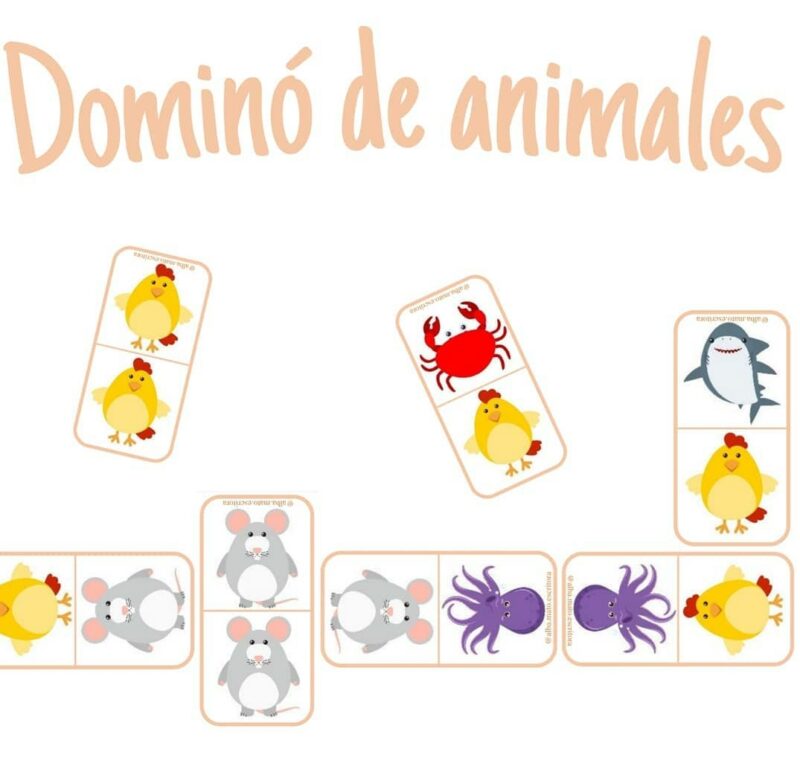 DOMINÓ DE ANIMALES - Aula en Juego