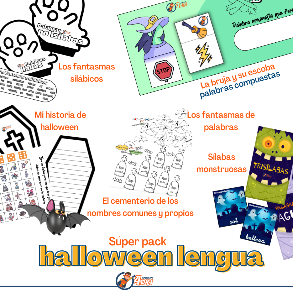 Súper pack halloween: lengua - Aula en Juego