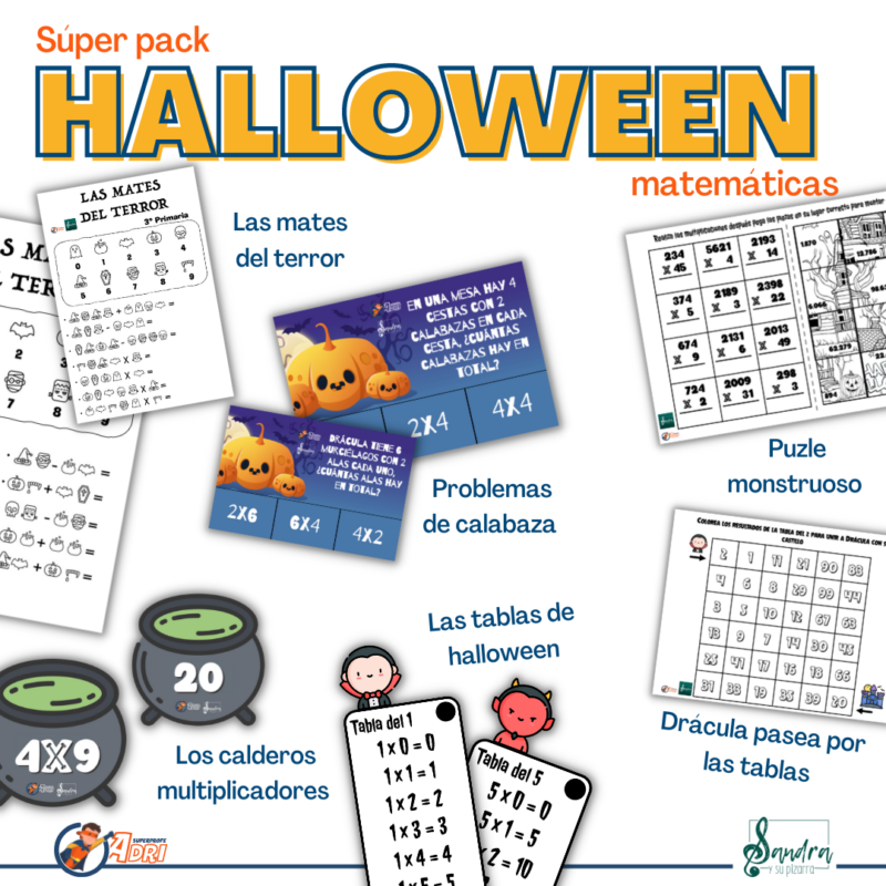 Súper pack de halloween - Aula en Juego