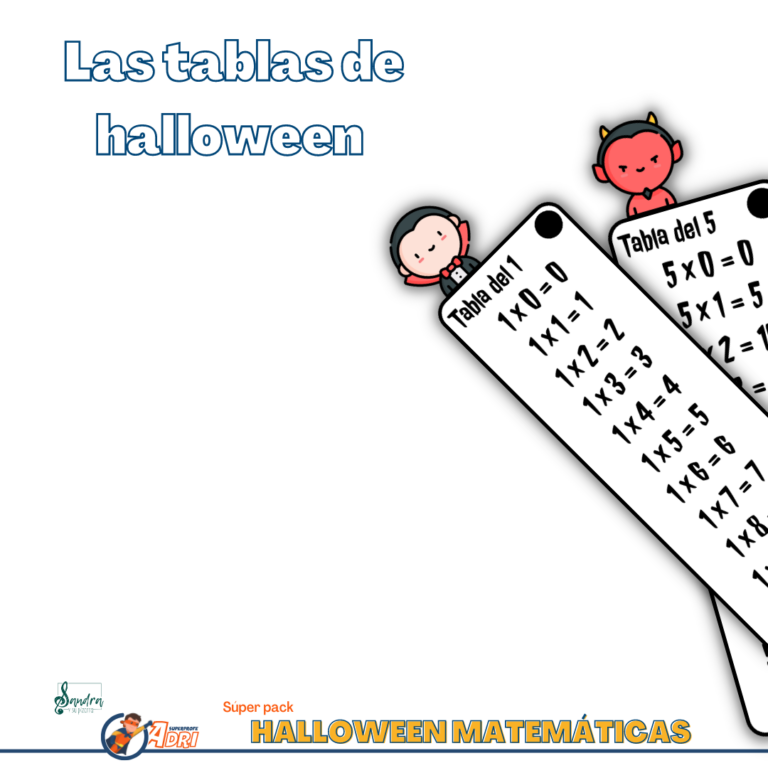 Las tablas de Halloween - Aula en Juego