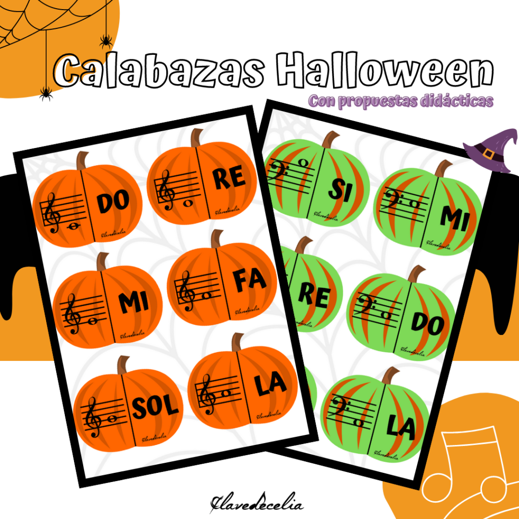 Calabazas musicales halloween - Aula en Juego