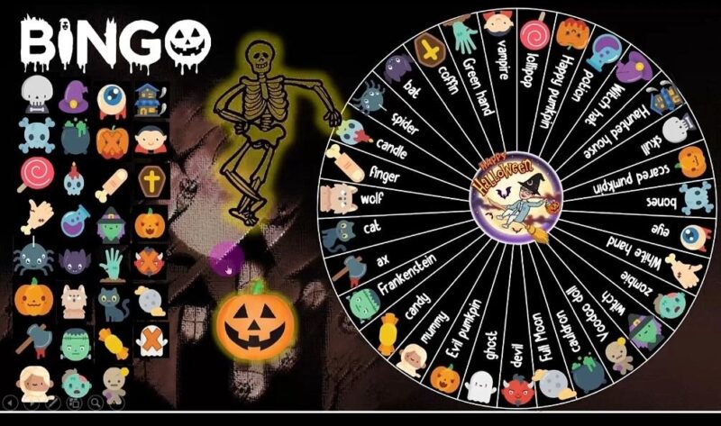 Ruleta Bingo de Halloween - Aula en Juego
