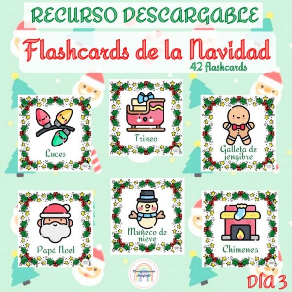 Flashcards de la Navidad - Aula en Juego