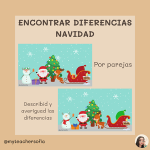 Encontrar diferencias: versión Navidad - Aula en Juego