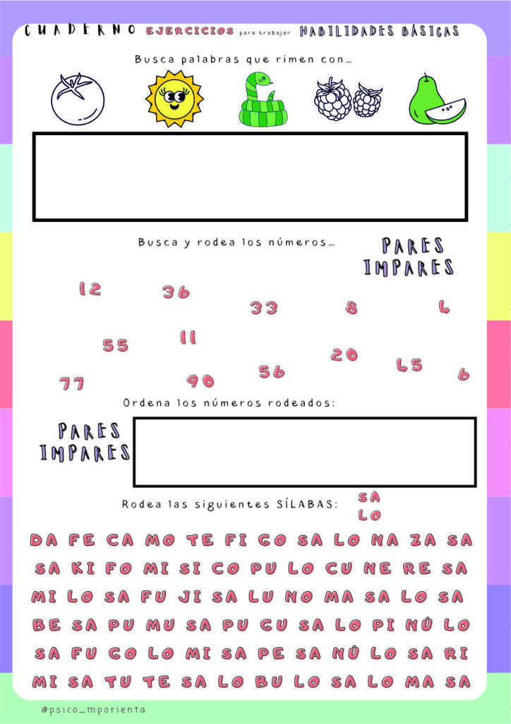 CUADERNO PARA FUNCIONES EJECUTIVAS - Aula en Juego