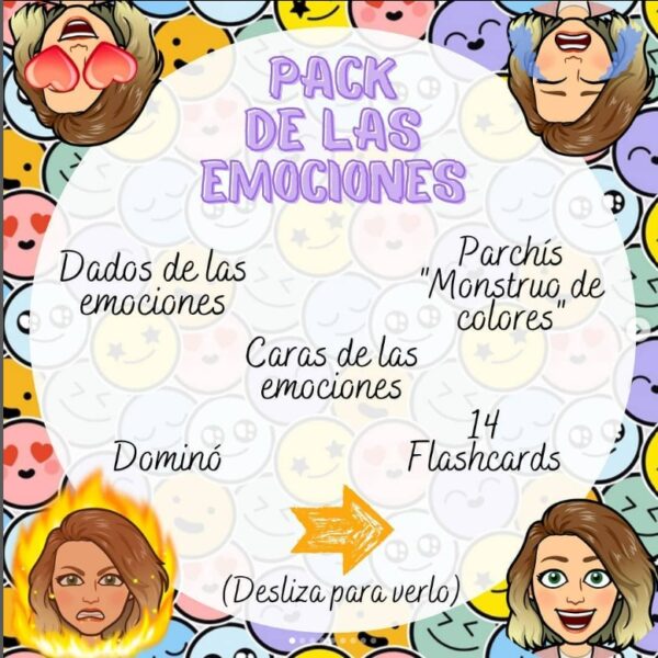 Tarjetas de las emociones - Aula en Juego
