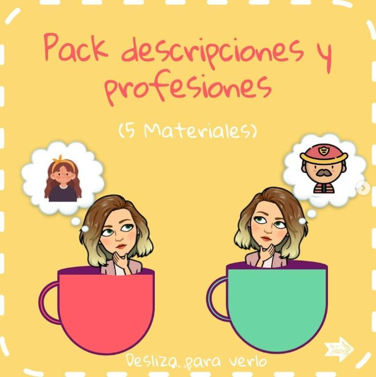 PACK DESCRIPCIONES Y PROFESIONES - Aula en Juego