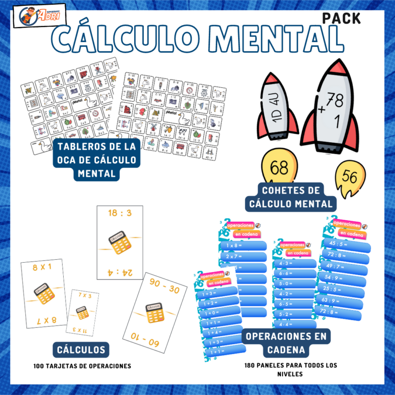 Pack cálculo mental - Aula en Juego