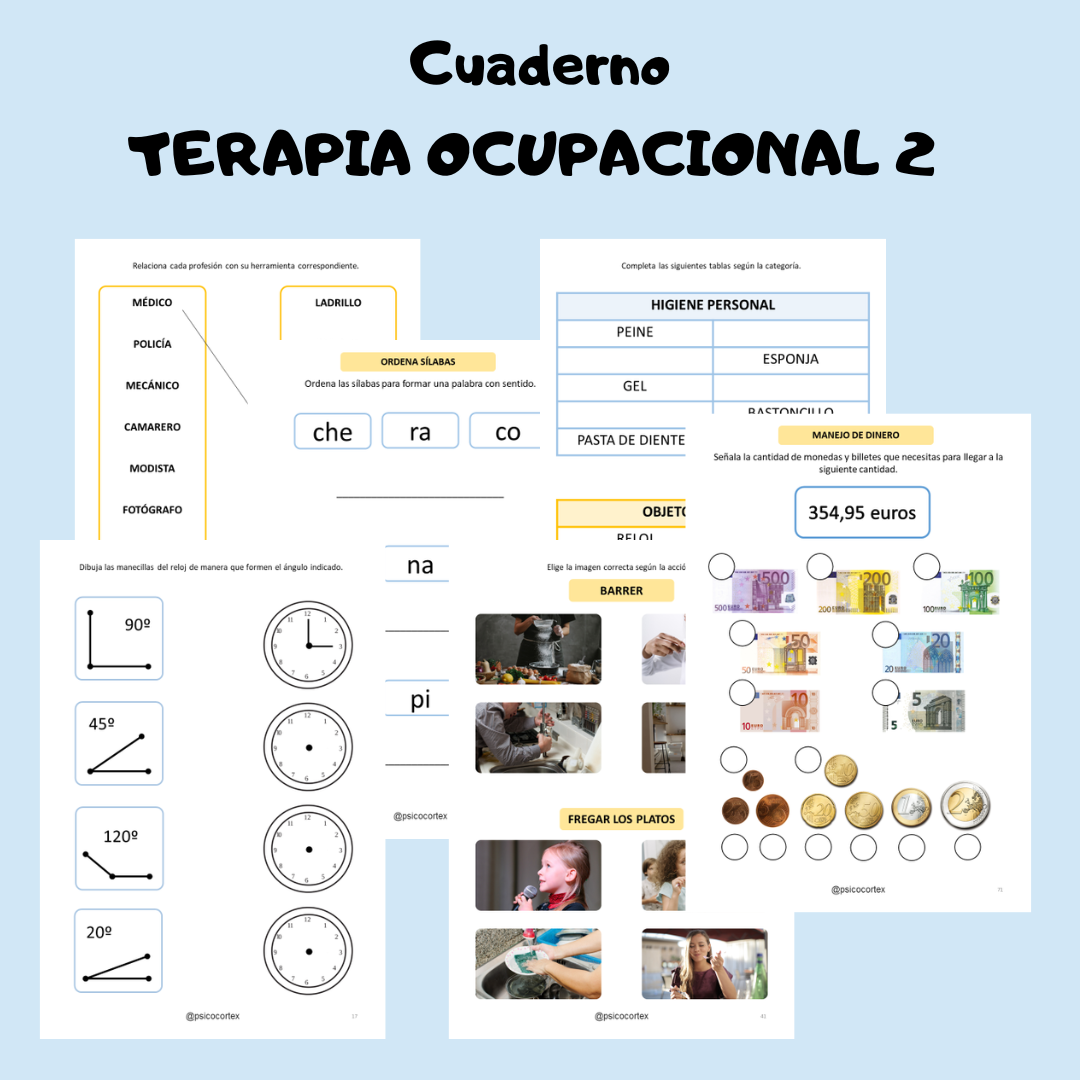 Hojas De Trabajo De Terapia Ocupacional