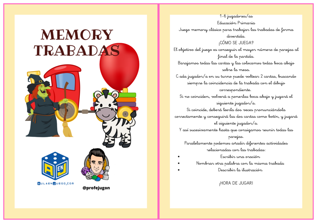 MEMORY TRABADAS - Aula en Juego