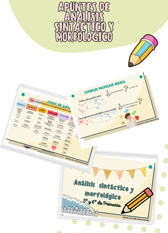 APUNTES DE ANÁLISIS SINTÁCTICO Y MORFOLÓGICO PARA 5º Y 6º - Aula en Juego