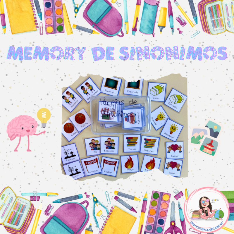 Memory de sinónimos - Aula en Juego