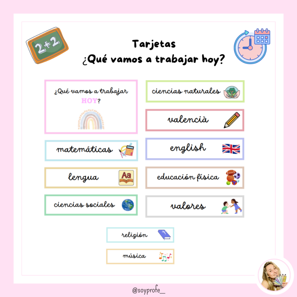 Tarjetas Decoración Aula - Aula en Juego