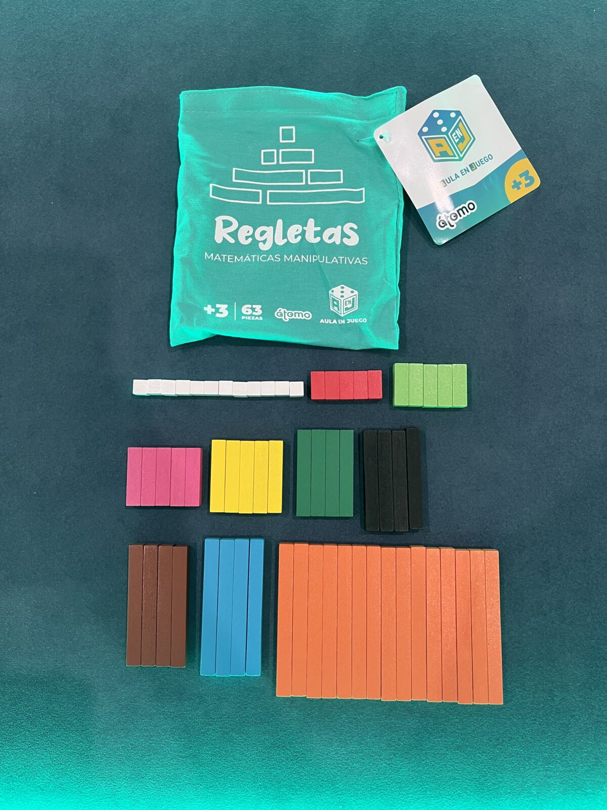 SET DE REGLETAS PARA MATEMÁTICAS MANIPULATIVAS - Aula en Juego