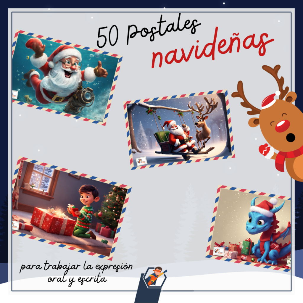 Postales navideñas - Aula en Juego