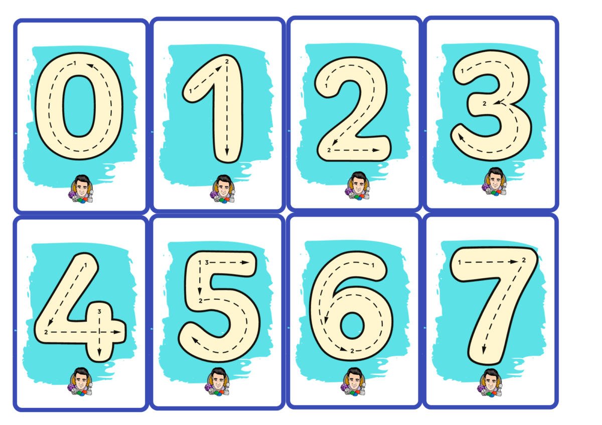 JUGAMOS CON LOS TRAZOS DE LOS NÚMEROS - Aula en Juego