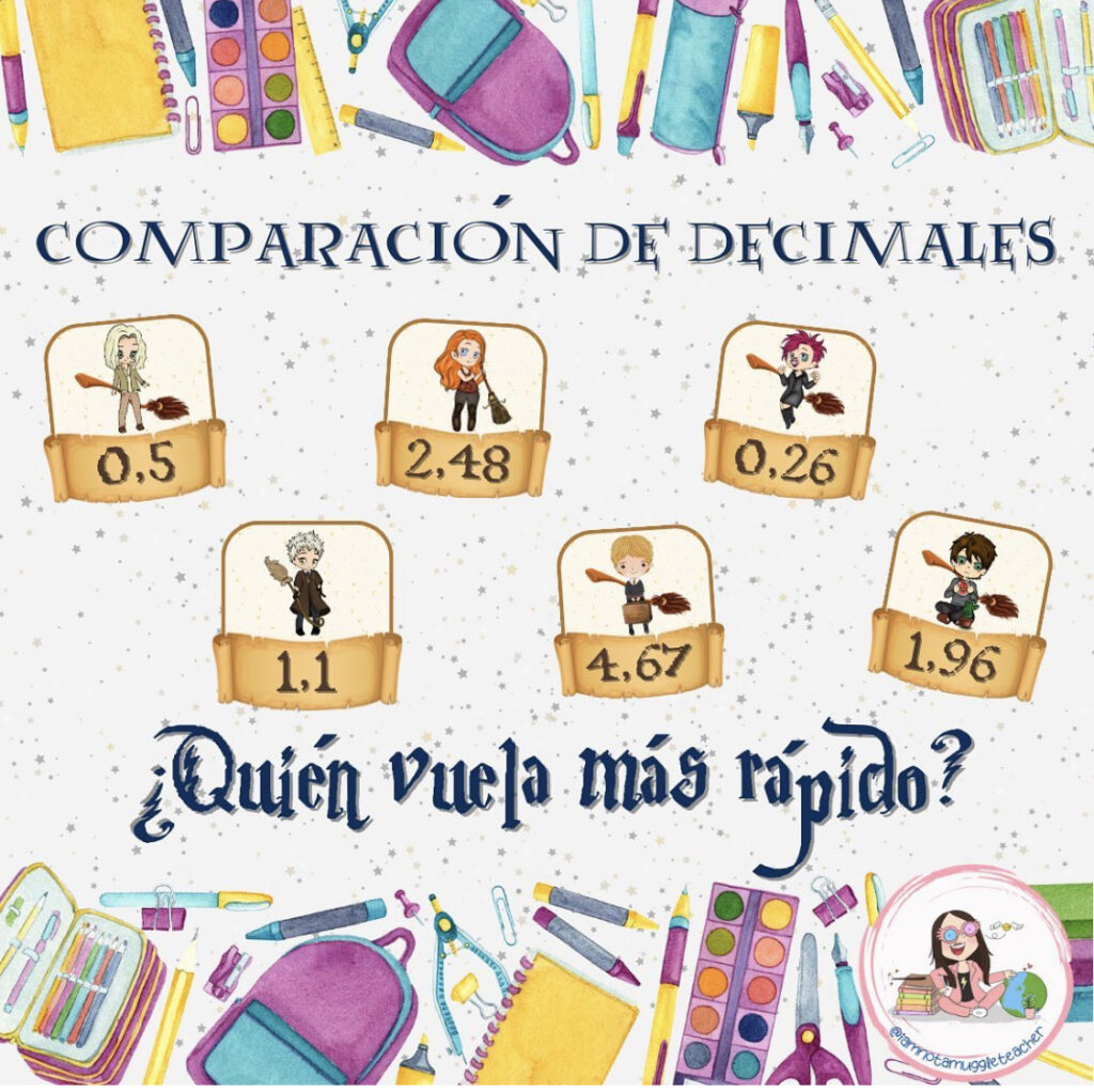 Comparación de números decimales - Aula en Juego
