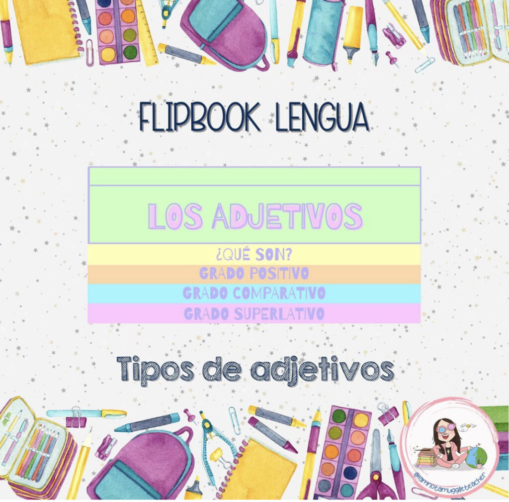 Flipbook adjetivos - Aula en Juego