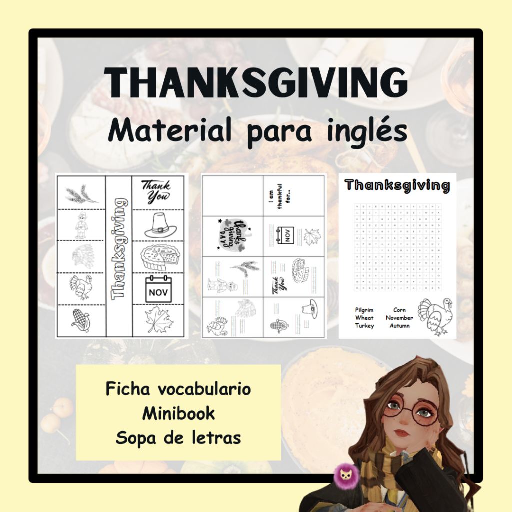 Fichas Thanksgiving - Aula en Juego