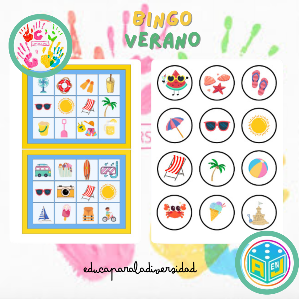 Bingo "El verano" - Aula en Juego