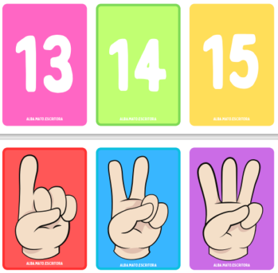 NÚMEROS de forma visual 1-15 - Aula en Juego