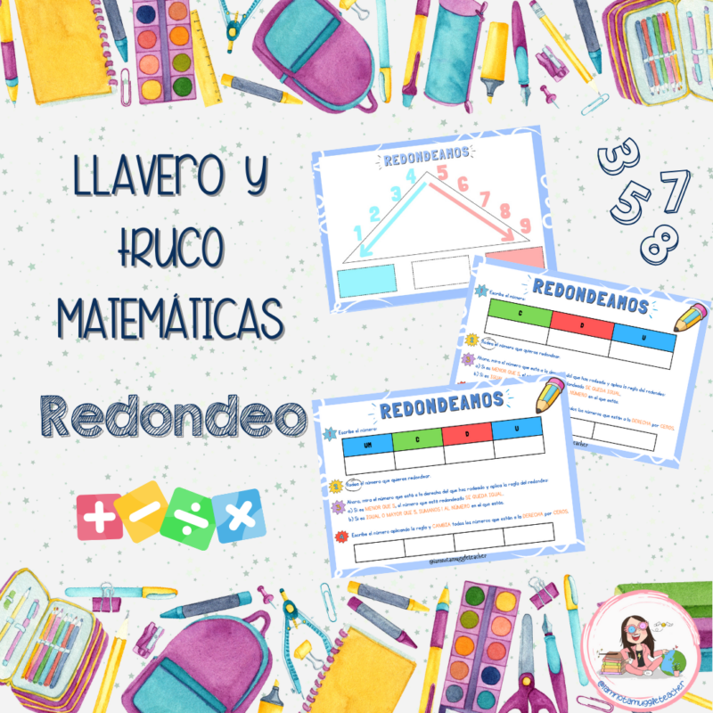 Llavero y truco de redondeo - Aula en Juego