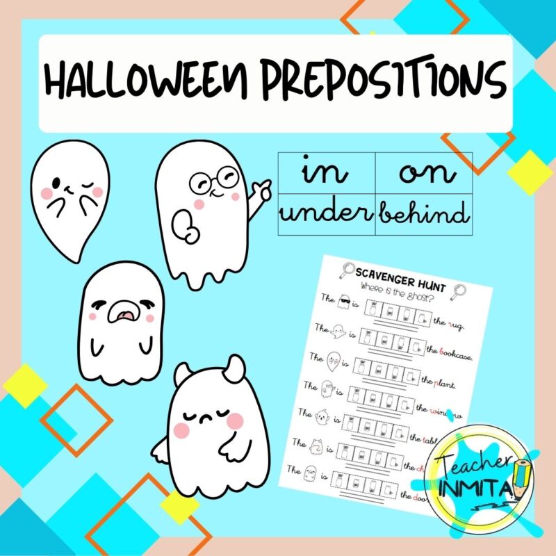 halloween prepositions - Aula en Juego
