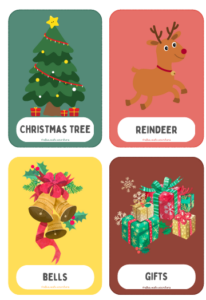 FLASHCARDS VOCABULARIO NAVIDAD INGLÉS - Aula en Juego